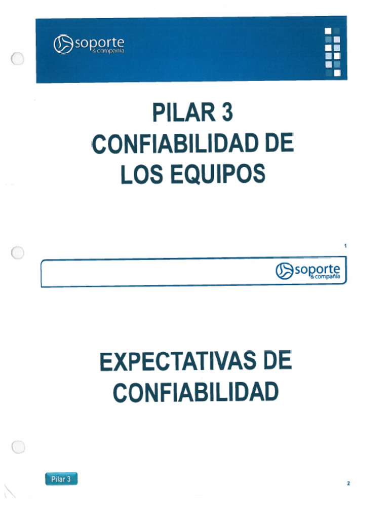 Pilar 3 Confiabilidad de Los Equipos | PDF
