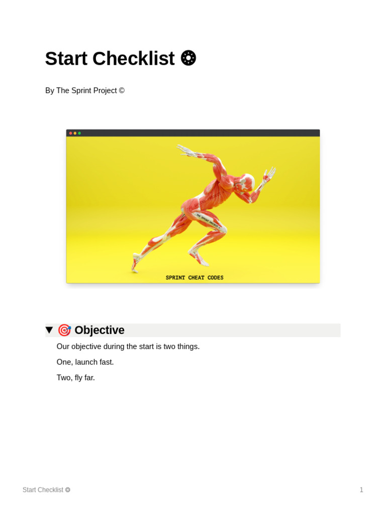 Elite Sprint Start Guide | PDF