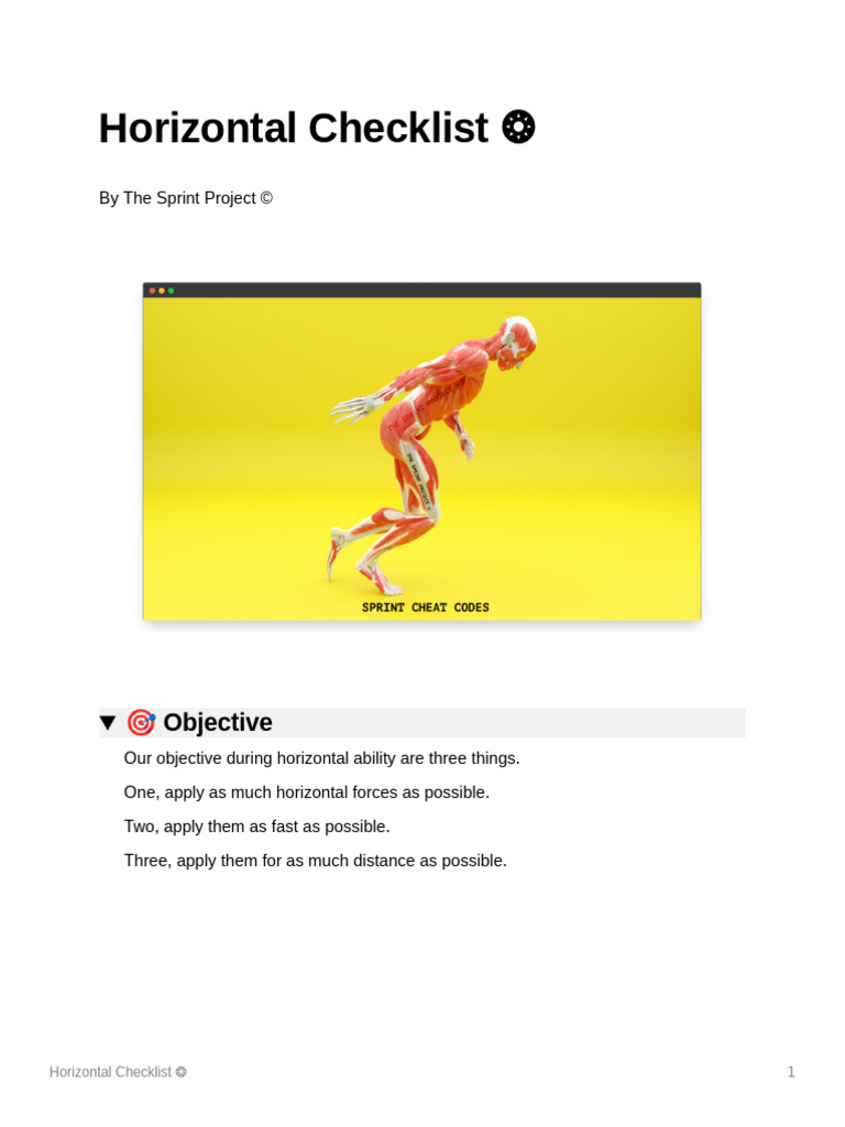 Horizontal Checklist Official | PDF