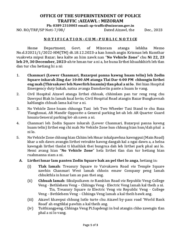 No Vehicle Zone, 2023 | PDF