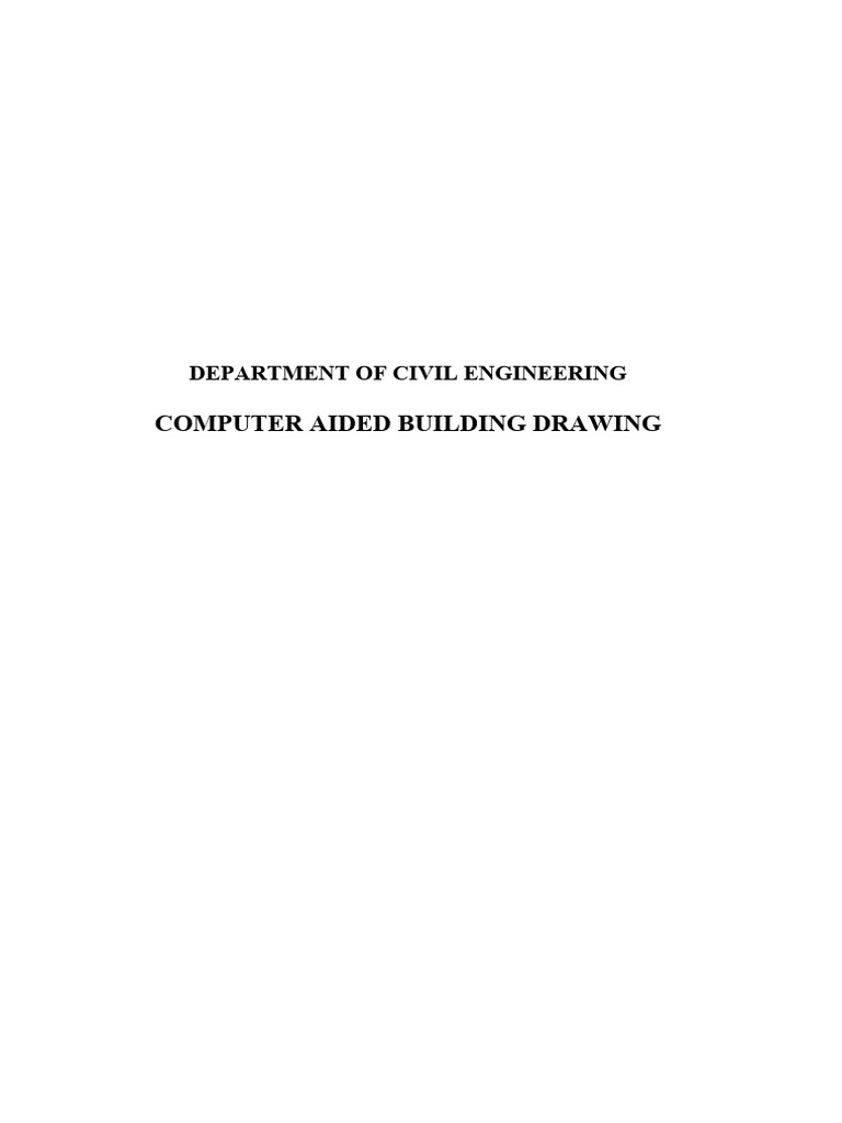 PART TIME Computer Aided Building Drawing Laboratory | PDF