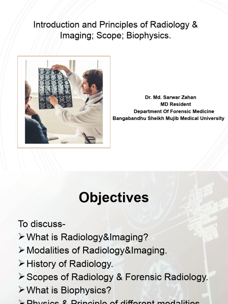 Introduction and Principles | PDF | Radiology | Medical Imaging