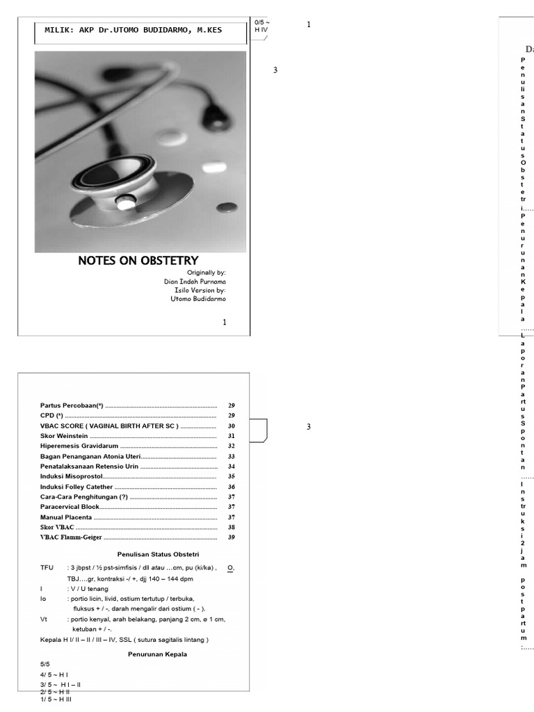Panduan Praktis Obstetri dan Persalinan | PDF