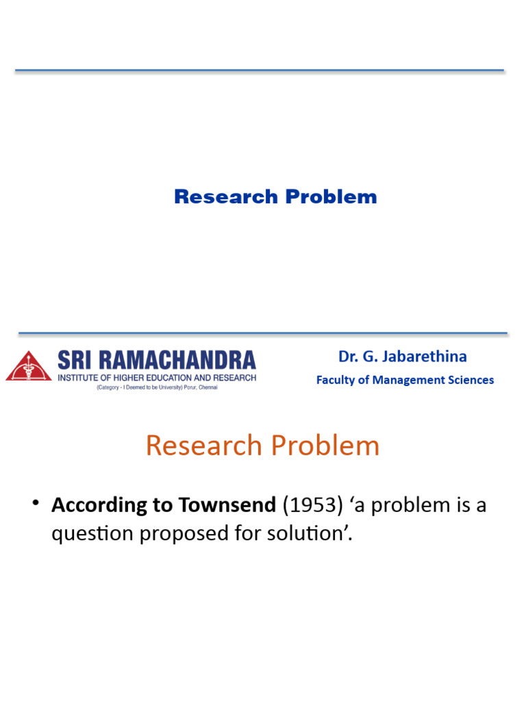 Research Problem Identification Guide | PDF | Career & Growth | Art