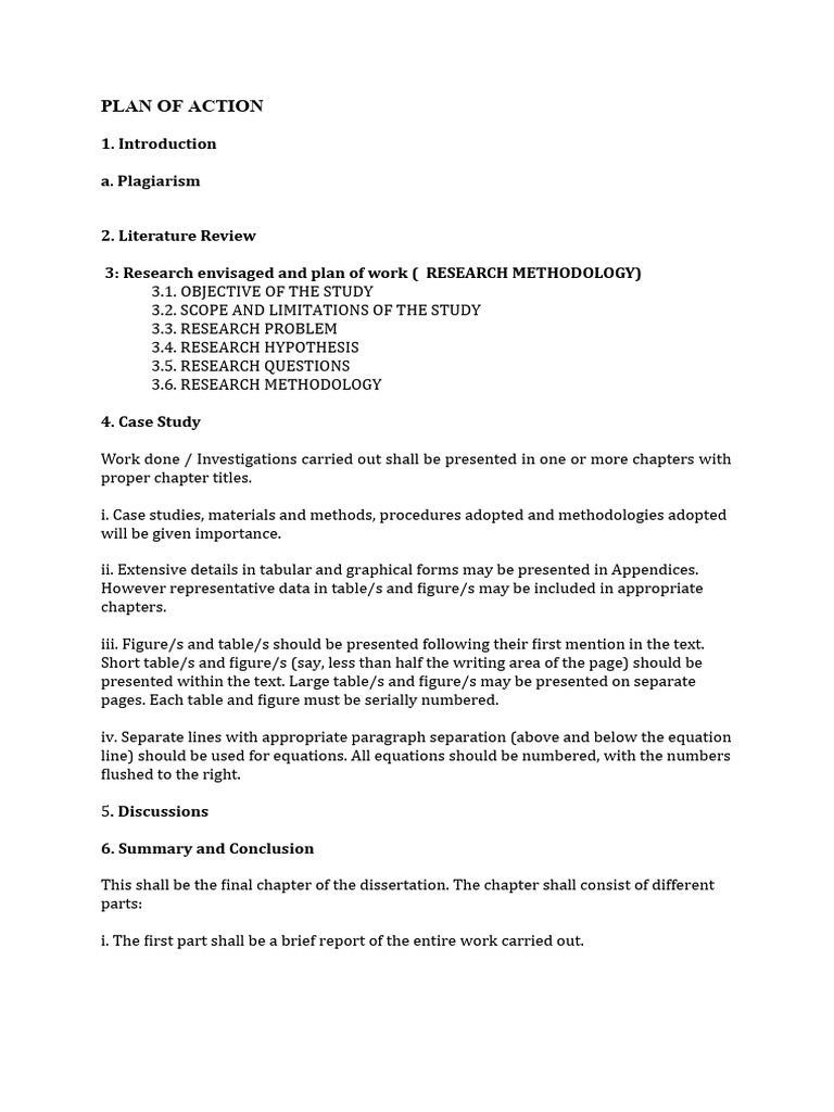 Plan of Action | PDF