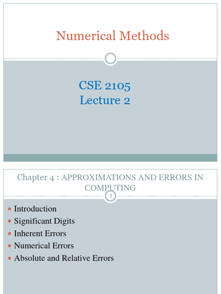 Lecture 2 | PDF | Significant Figures | Rounding
