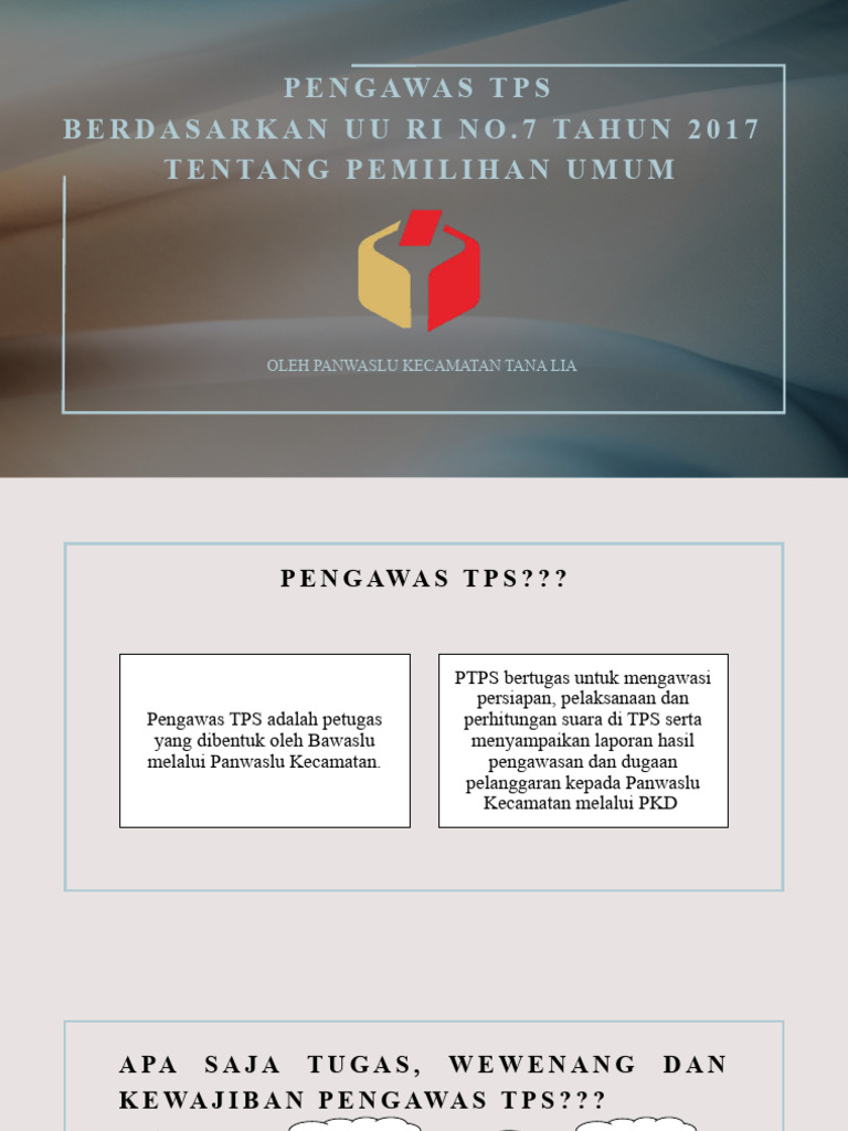 Pengawas Tps | PDF