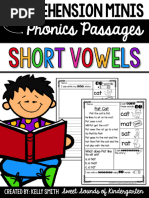 5 - Short U Worksheets - CVC Words | PDF