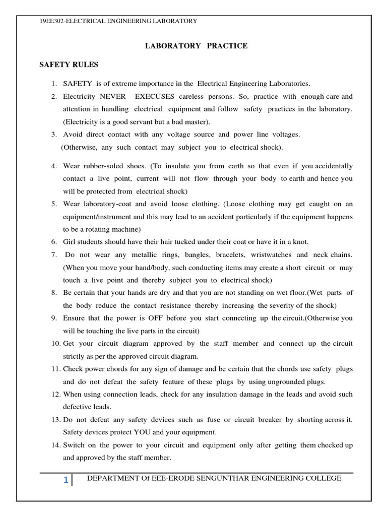 EE Lab - 2 Manual | PDF | Electric Motor | Voltage