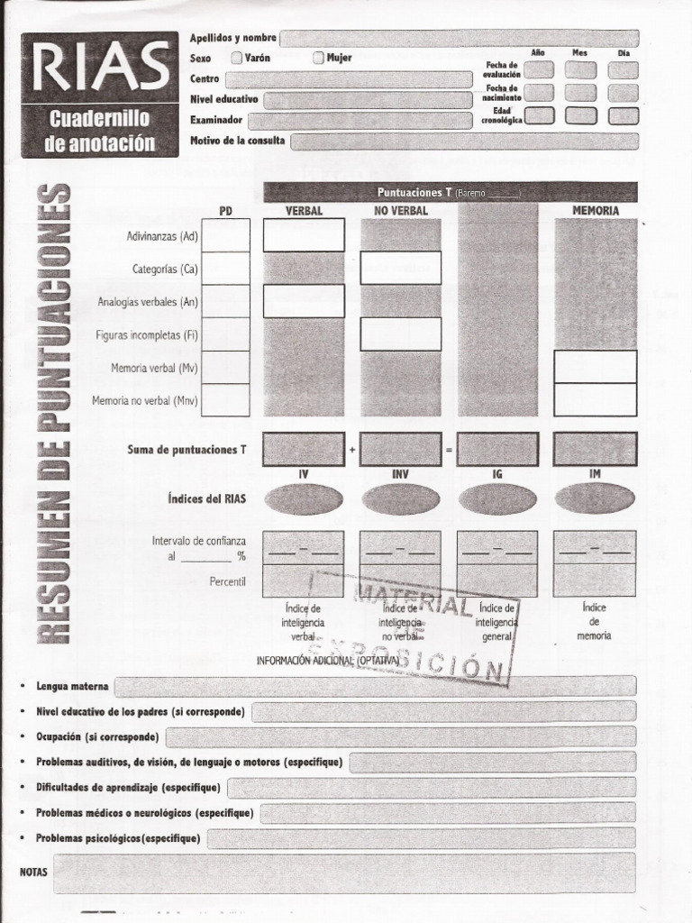 RIAS Protocolo de Respuestas | PDF