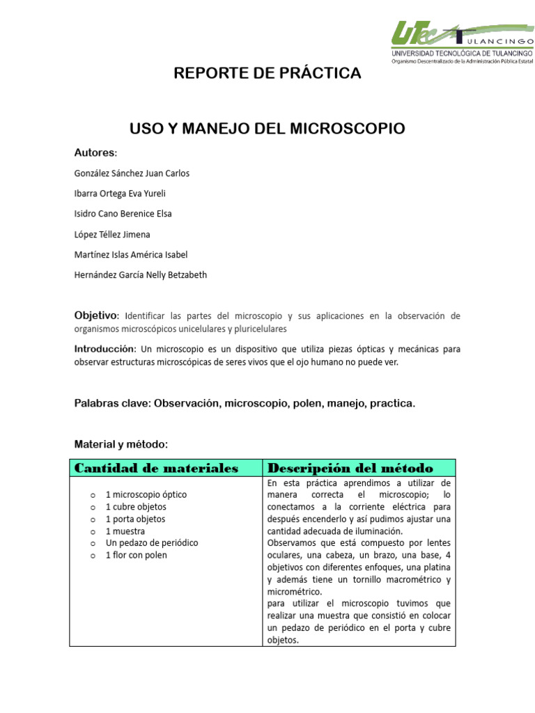Reporte de Práctica1 | PDF