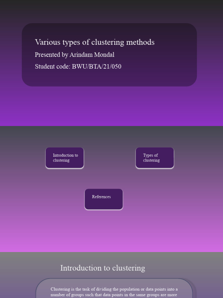 BWU BTA 21 050 Arindam Mondal | PDF | Cluster Analysis | Algorithms