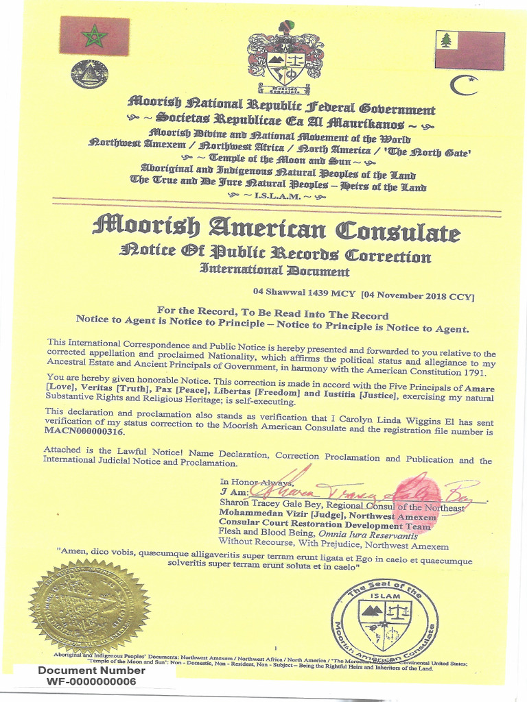 Macn000000316 Notice of Public Records Correction For Carolyn Linda ...
