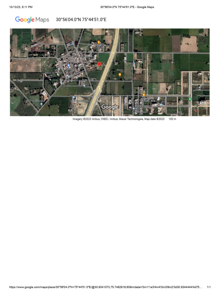 30°56'04.0 - N 75°44'51.0 - E - Google Maps | PDF