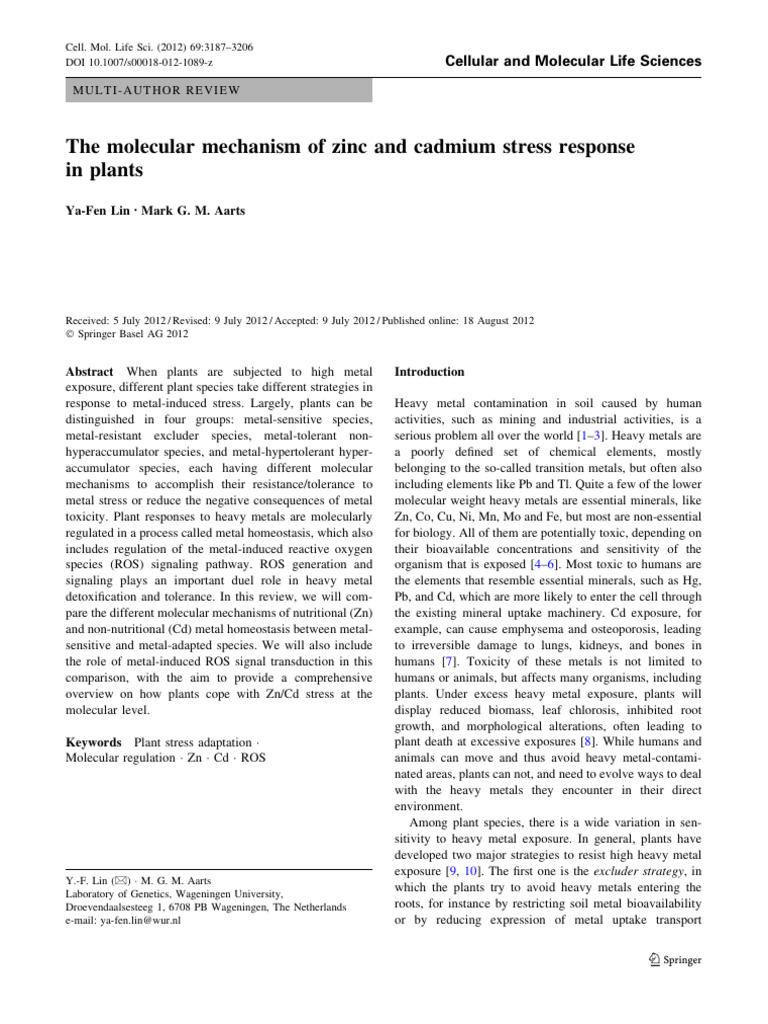 Lin 2012 | PDF | Glutathione | Reactive Oxygen Species