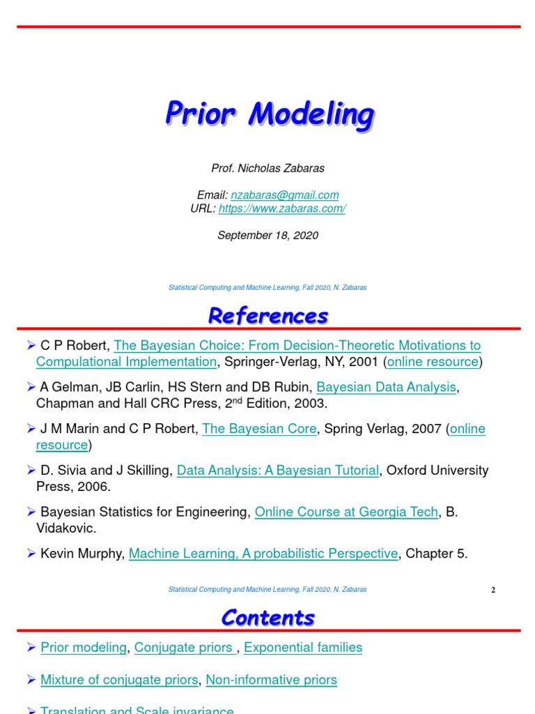 Lec17 PriorModeling | PDF | Normal Distribution | Probability Density ...