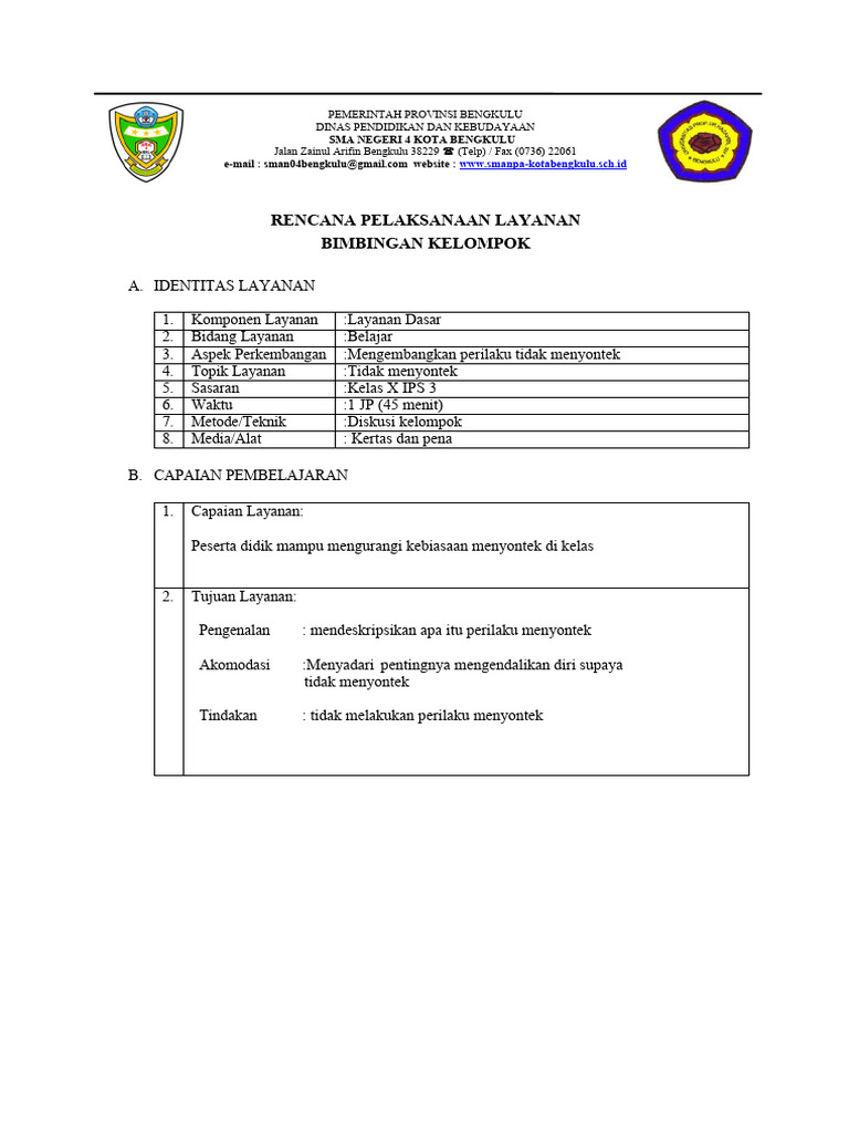 BKP Tidak Menyontek | PDF