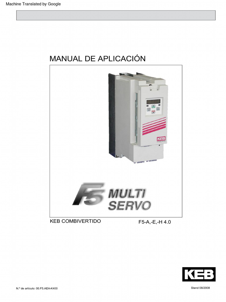 Keb F5 Manual Completo | PDF | Ingenieria Eléctrica