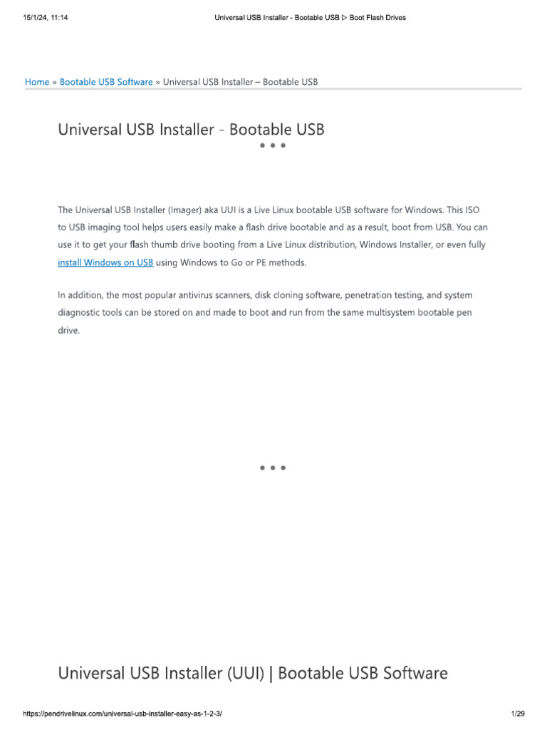 Linux Installer Usb .Iso Boot | PDF