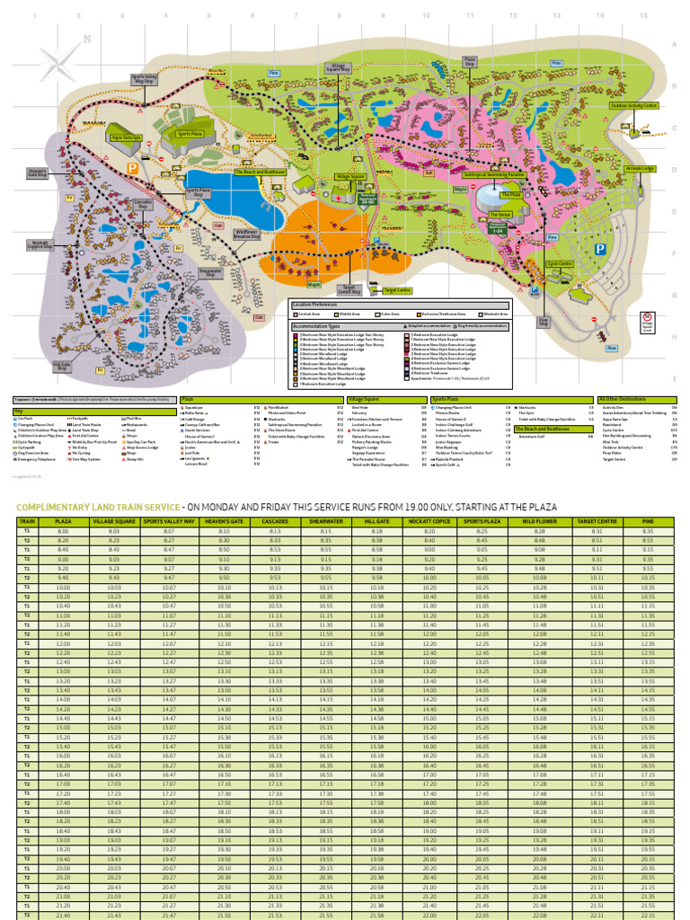 Carte détaillée de Longleat Centre Parcs | PDF