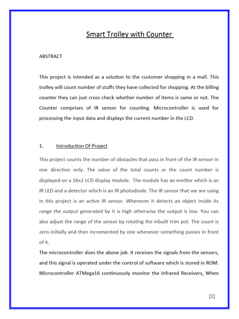 Smart TRolley With Counter | PDF | Rectifier | Direct Current