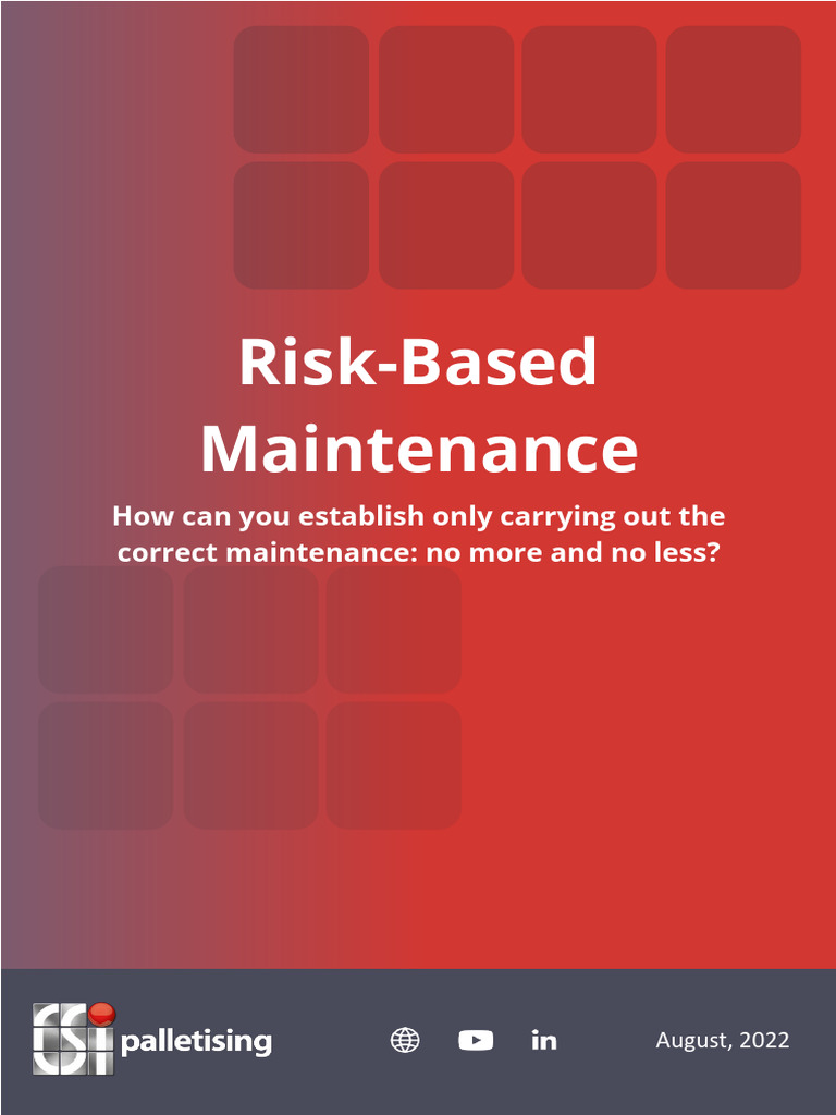 Risk Based Maintenance | PDF | Risk | Systems Science
