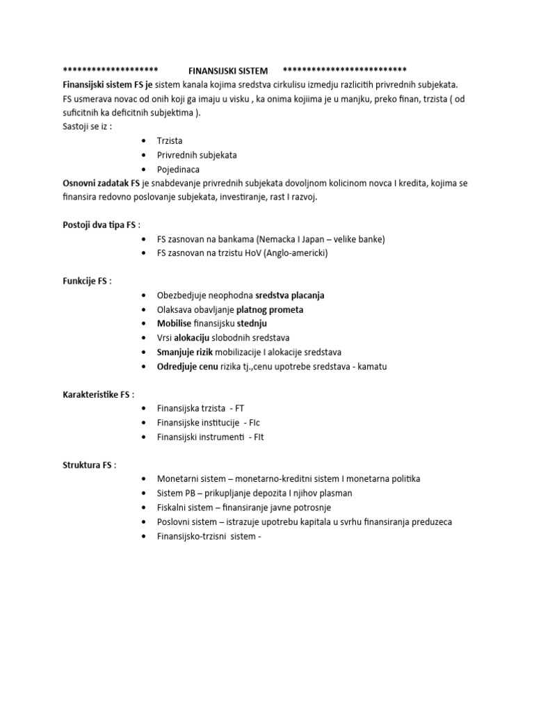 Finansijska Trzista I Berzanski Menadzment | PDF