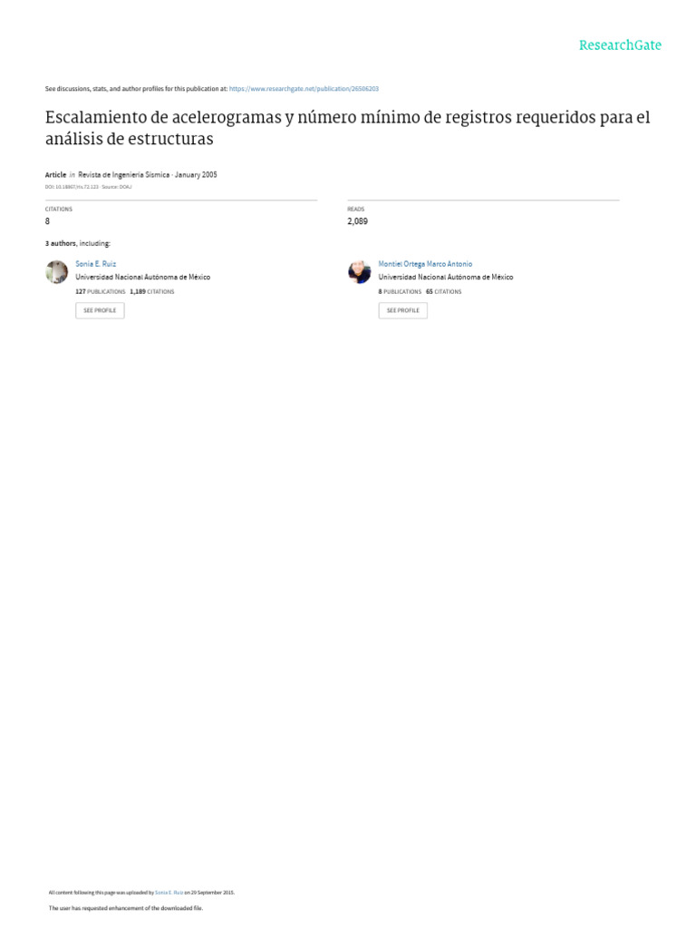 Escalamiento de Acelerogramas y Numero Minimo de R | PDF | Estimador ... Escalamiento de Acelerogramas y Numero Minimo de R | PDF | Estimador ...