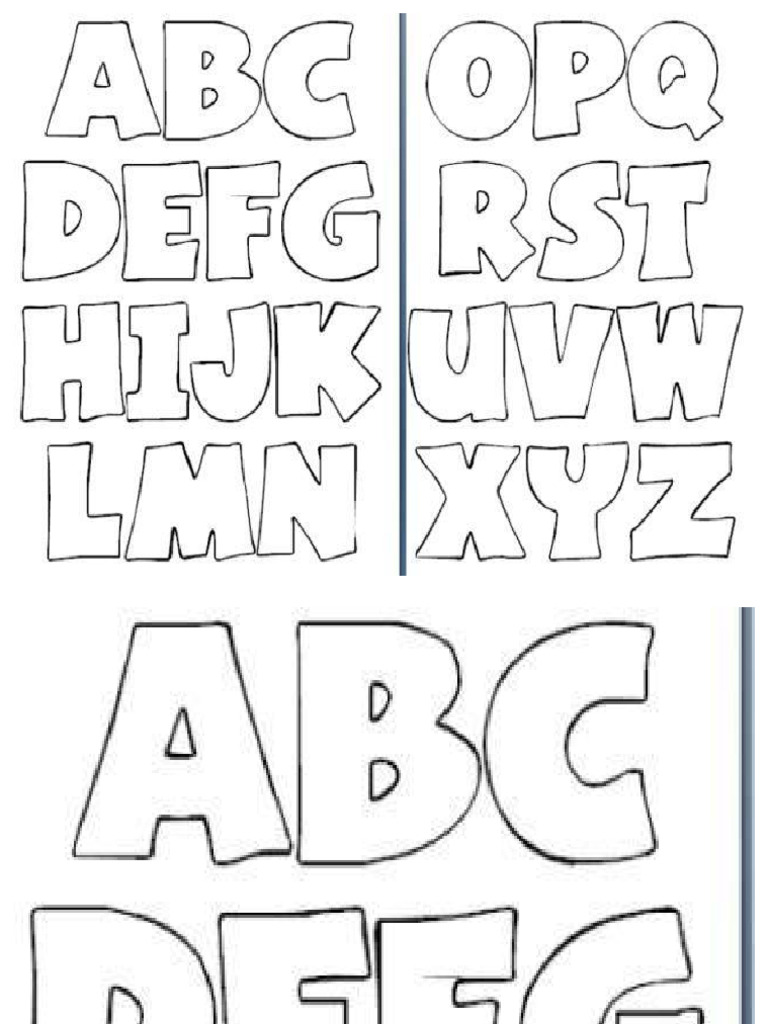 Moldes de Letras para Imprimir | PDF