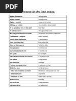 Irish Adjectives List and Descriptions | PDF