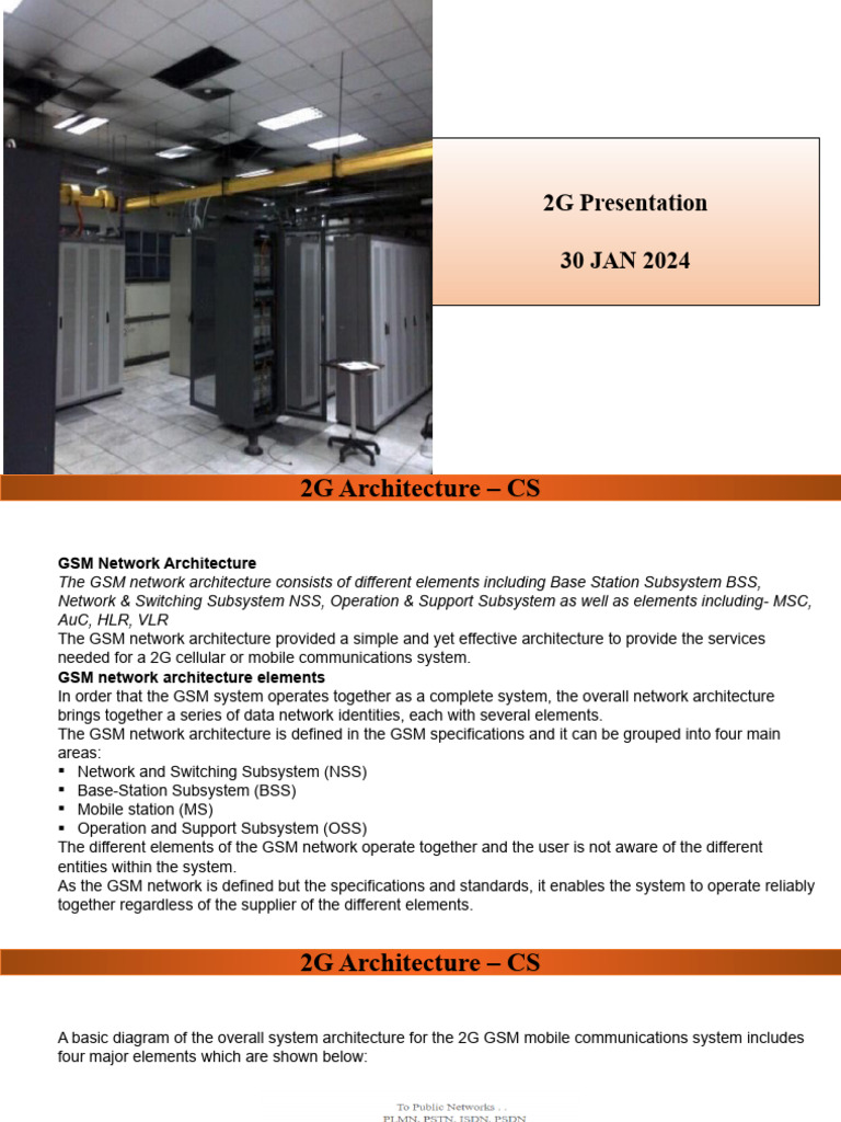 2G Architecture | PDF | Computer Engineering | Radio Resource Management