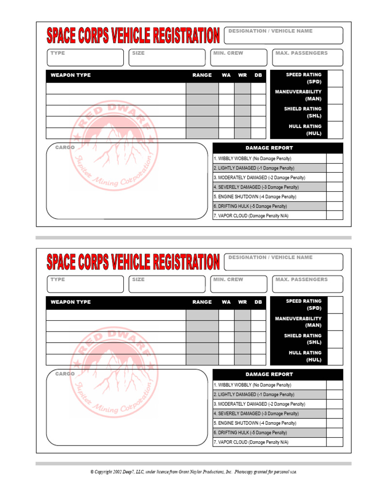 Vehicle Sheet | PDF