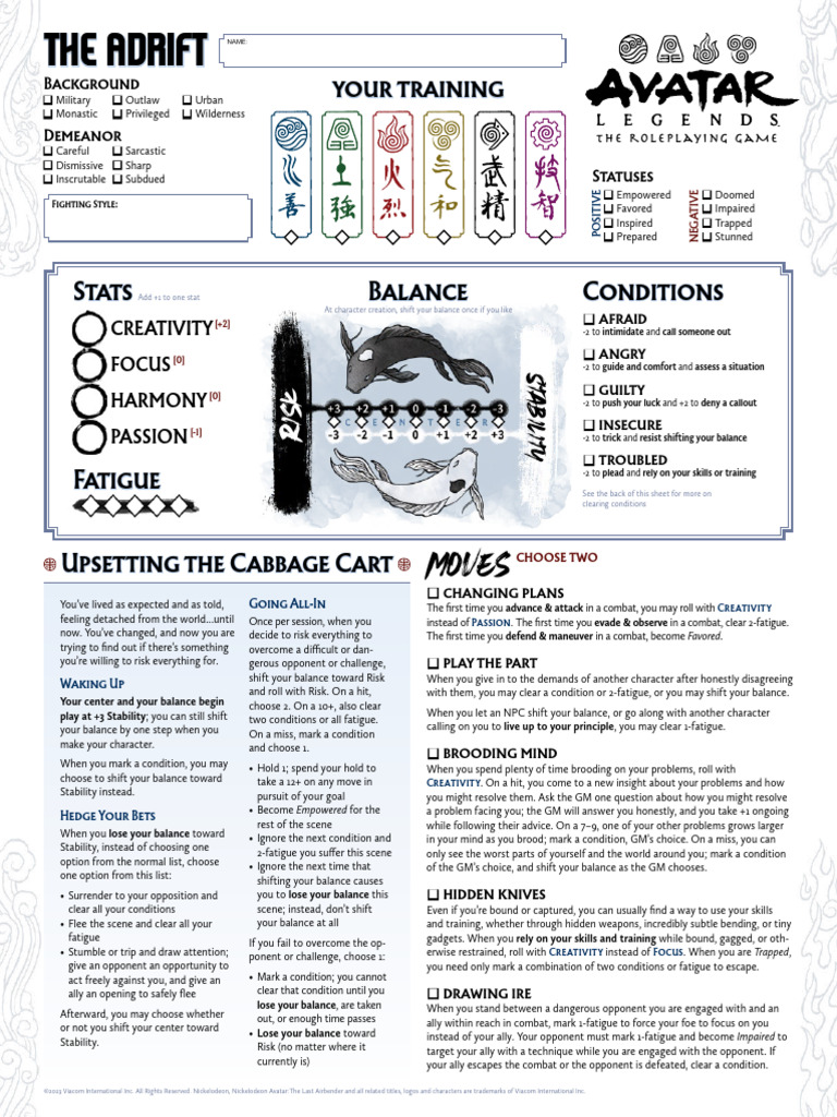 AvatarLegends RepublicCity Playbooks Printerfriendly | PDF | Creativity