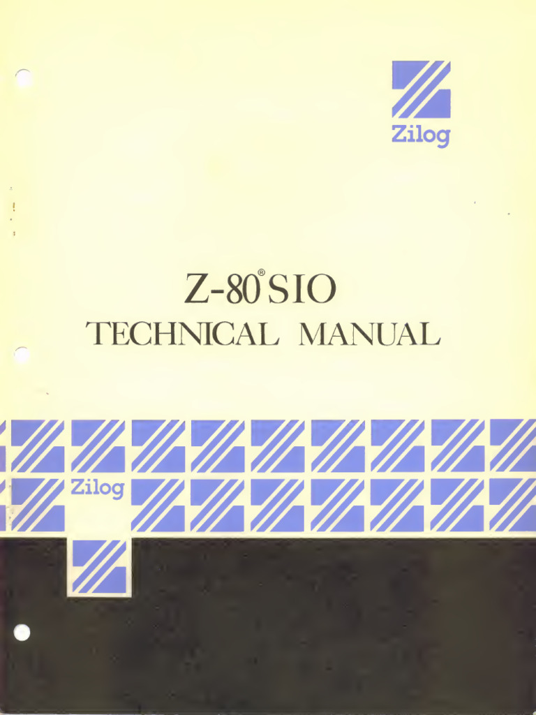 Zilog Z80-SIO Technical Manual Text | PDF | Input/Output | Synchronization
