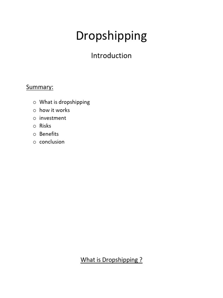 Dropshipping by DynamicGrowth | PDF | Product (Business) | Online Shopping
