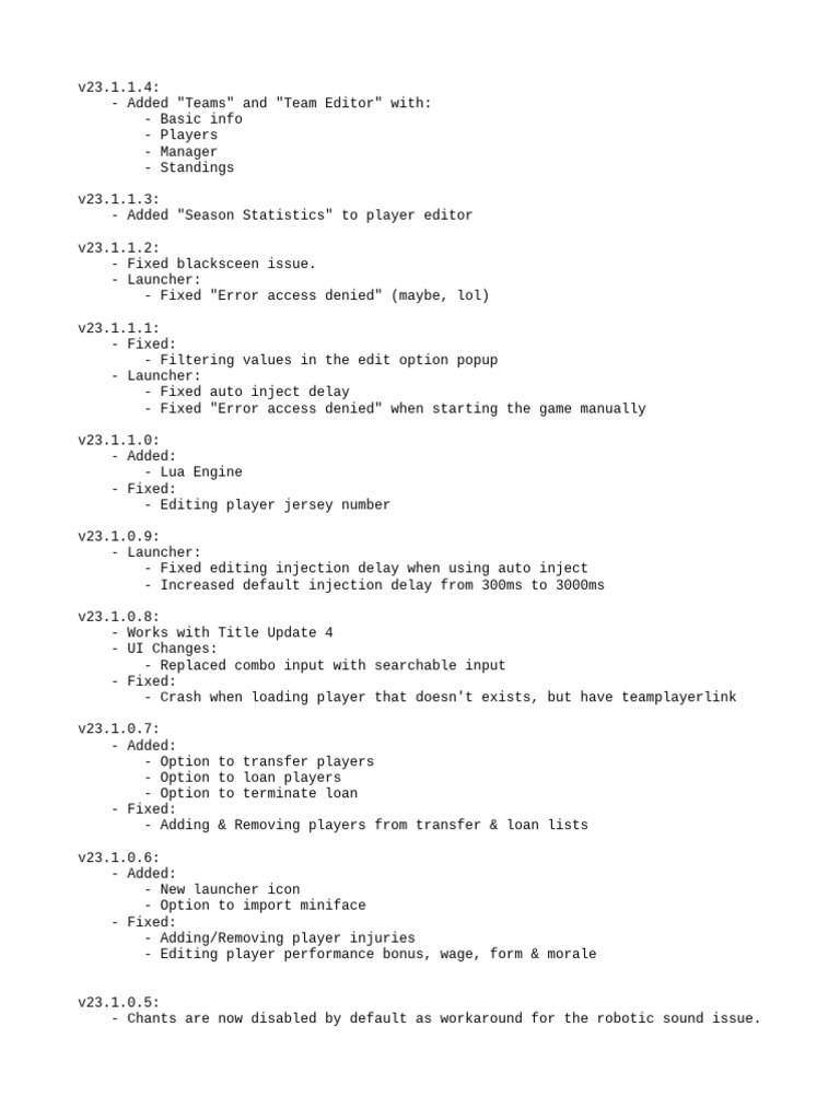 Changelog | PDF | Computing Platforms | Software Engineering