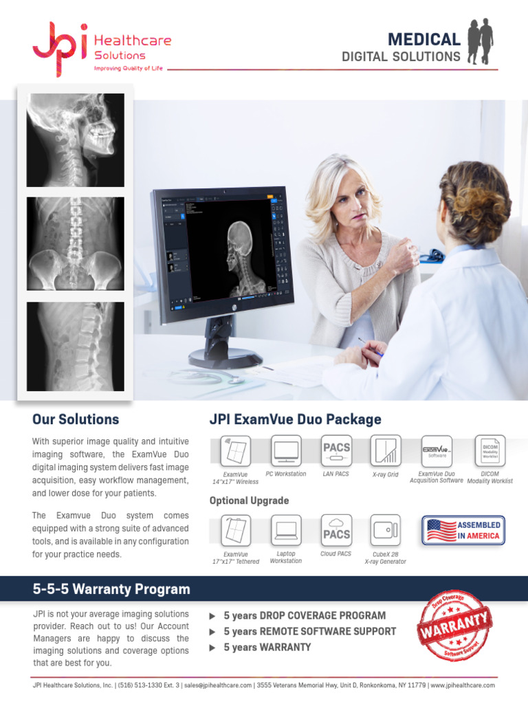 JPI EV Duo FPD Medical Brochure | PDF | Information And Communications ...