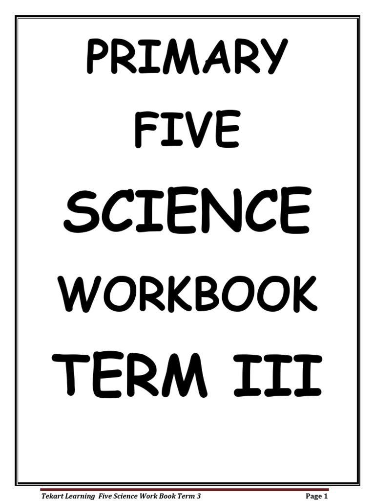 P.5 Term 3 Science Work Book | PDF | Sheep | Goat
