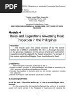Agric-114-Chapter Ii: Rules and Regulations Governing Meat Inspection ...
