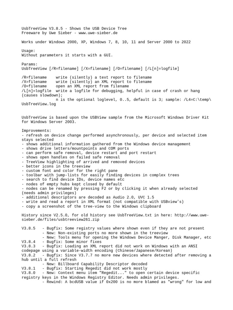 Usb Tree View | PDF