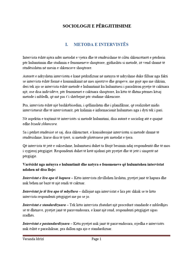 Sociologji e Përgjithshme | PDF