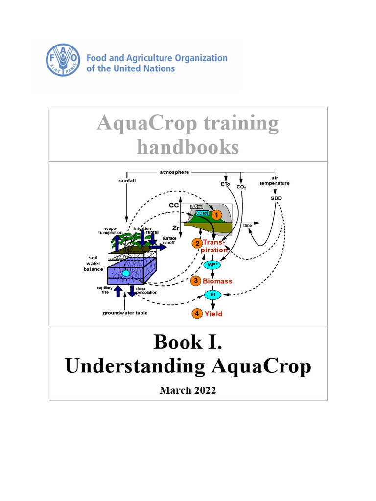 Handbook 1 Aqua Crop Version 7 | PDF | Evapotranspiration | Soil