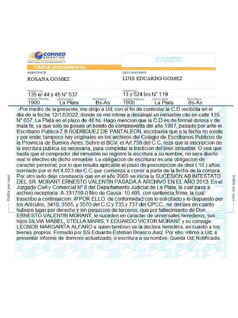 Carta Documento | PDF