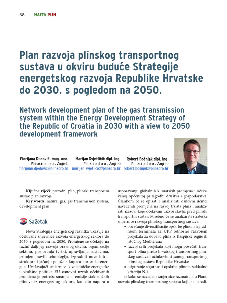 NAFTA I PLIN - Plan razvoja PTS u okviru buduće strategije energetskog razvoja RH do 2030. s ...