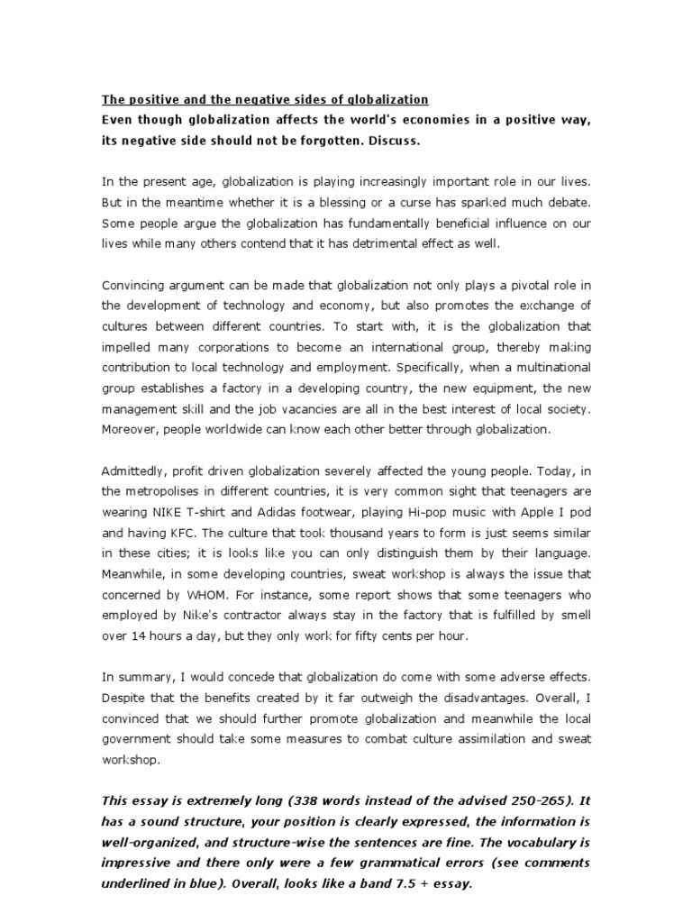 IELTS Band 8 Essays | PDF | Globalization | Economies