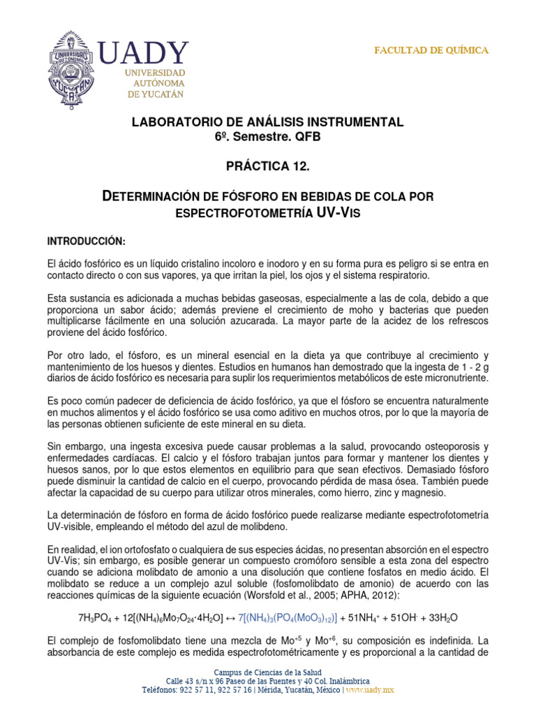 P12 2022 Protocolo | PDF | Ácido fosfórico | Refresco