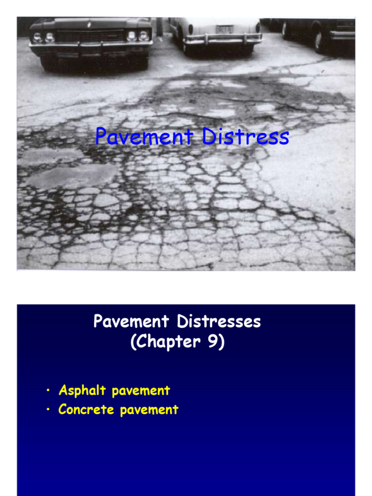 Pavement Distresses | Download Free PDF | Road Surface | Nondestructive ...