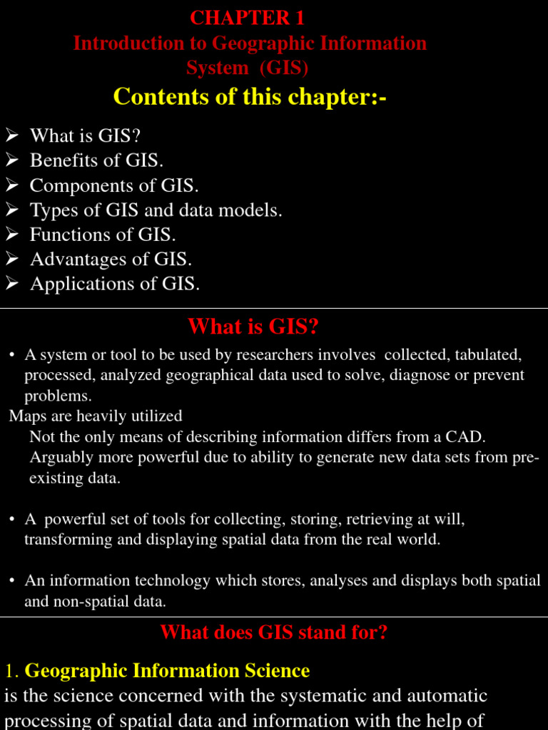 CH 1 Introduction To GIS 2 | PDF