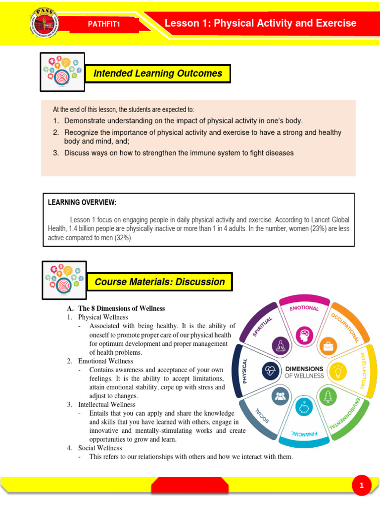 PATHFit1 Study Guide | PDF | Behavioural Sciences | Psychological Concepts