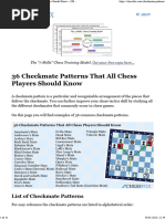 36 Checkmate Patterns That All Chess Players Should Know | PDF ...
